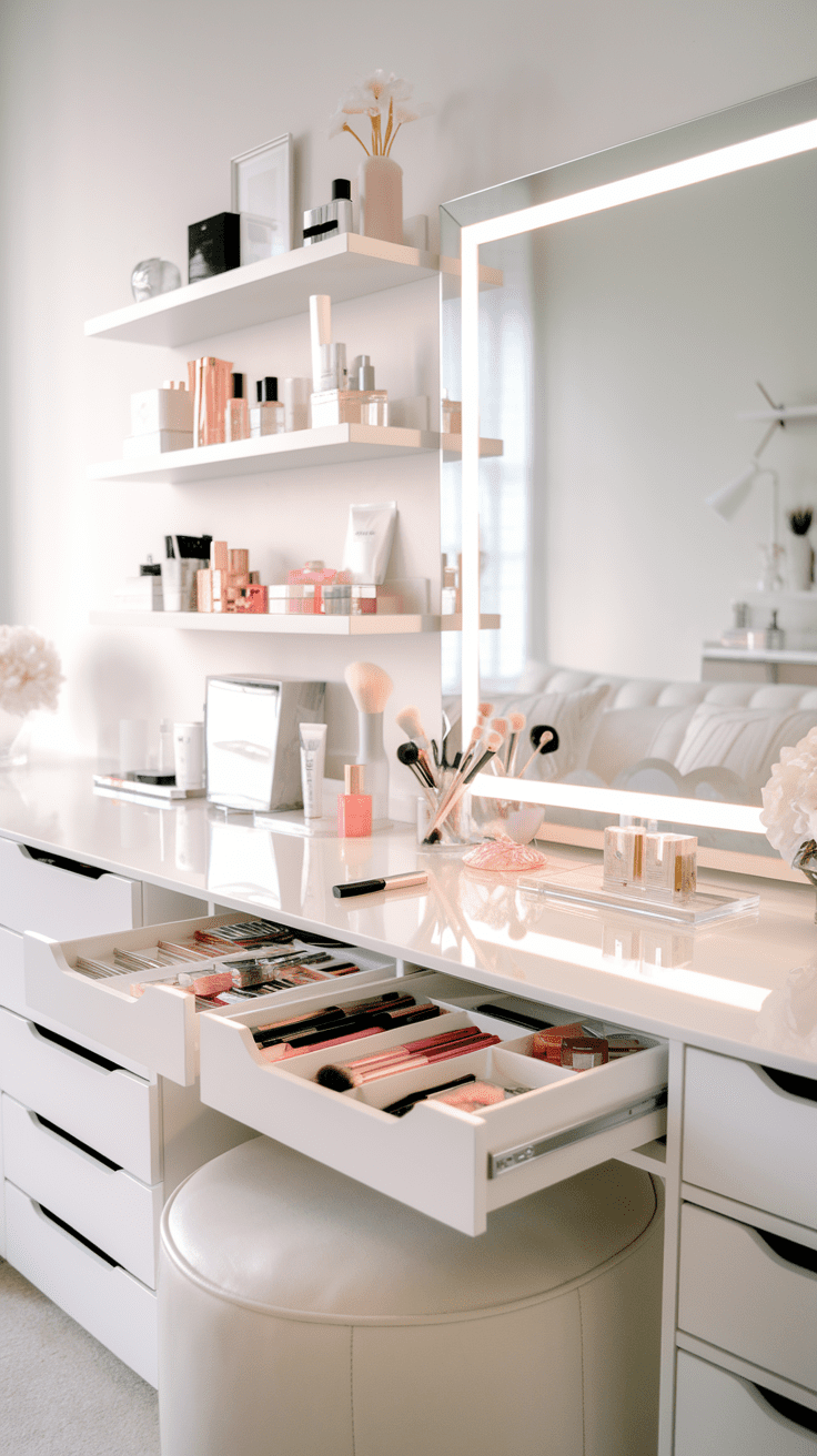 Ideas For A Makeup Vanity