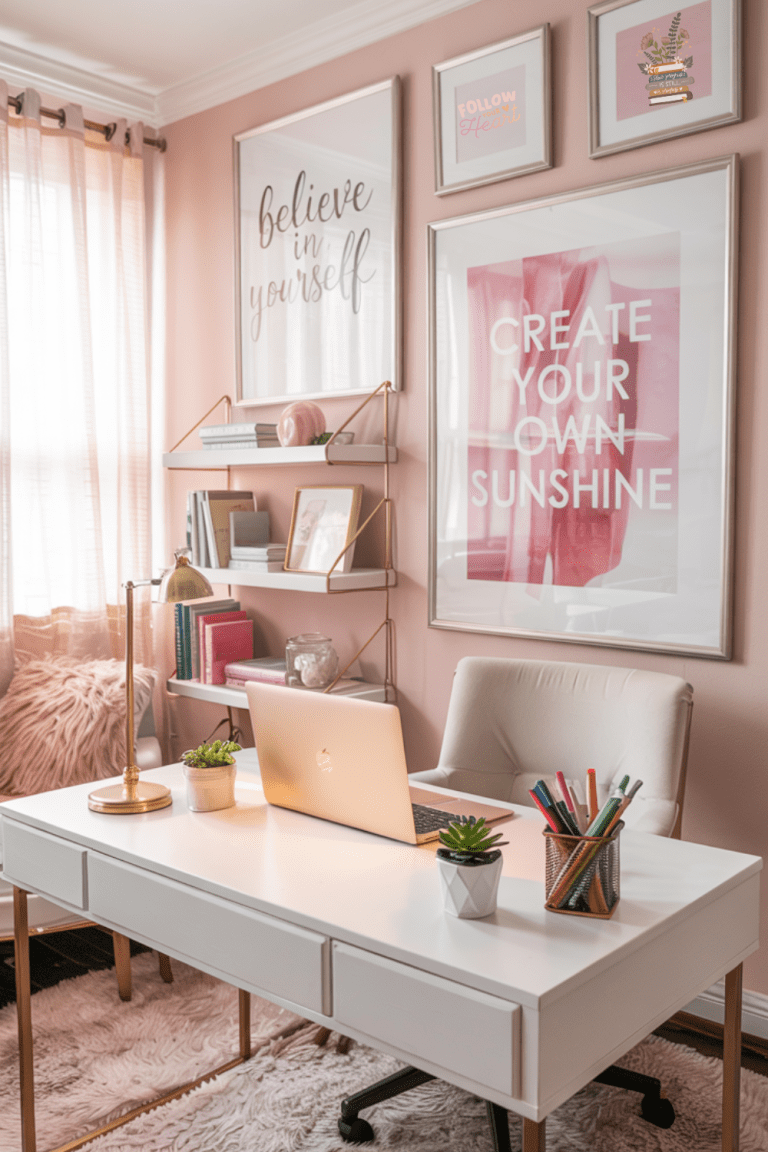 Female Office Decor Ideas