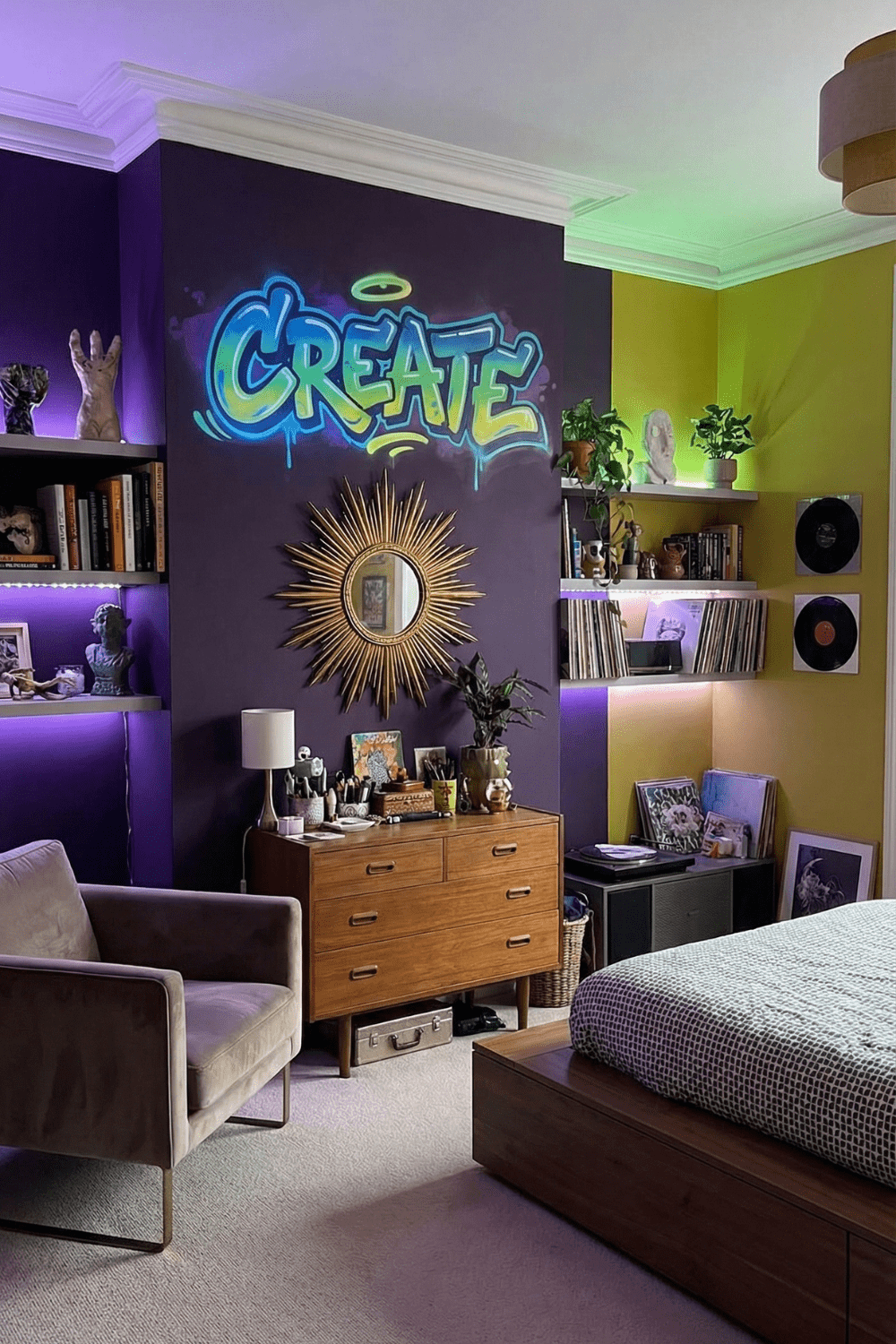 Funky Decorating Ideas for a Teen’s Bedroom Funhaus Vibe
